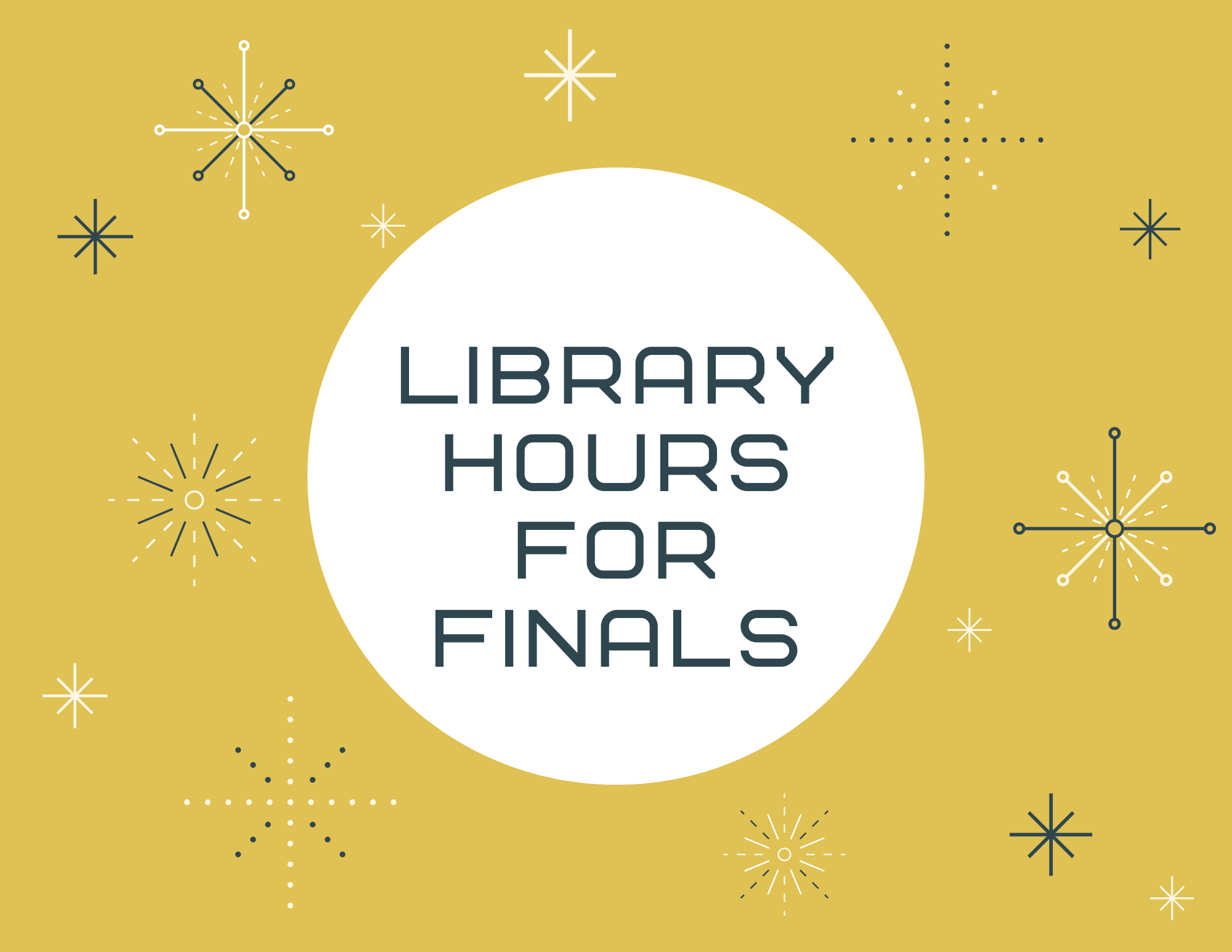 Extended hours for finals - NUNM Library
